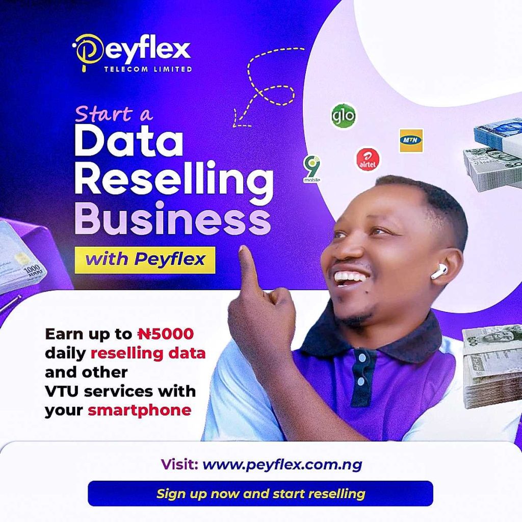 Peyflex - Cheapest Data Reselling App in Nigeria